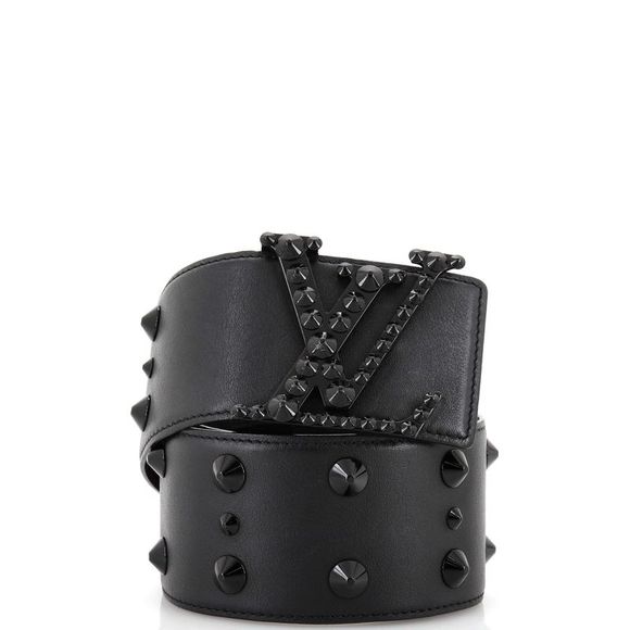 Louis Vuitton | Accessories | Louis Vuitton Lv Initiales Clous Belt ...
